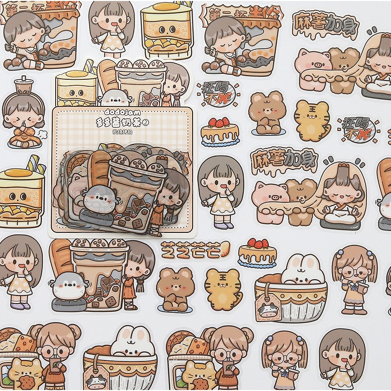Jual Stiker Pack Aesthetic Style Drink Karakter Dodojam Isi 30 Pcs ...