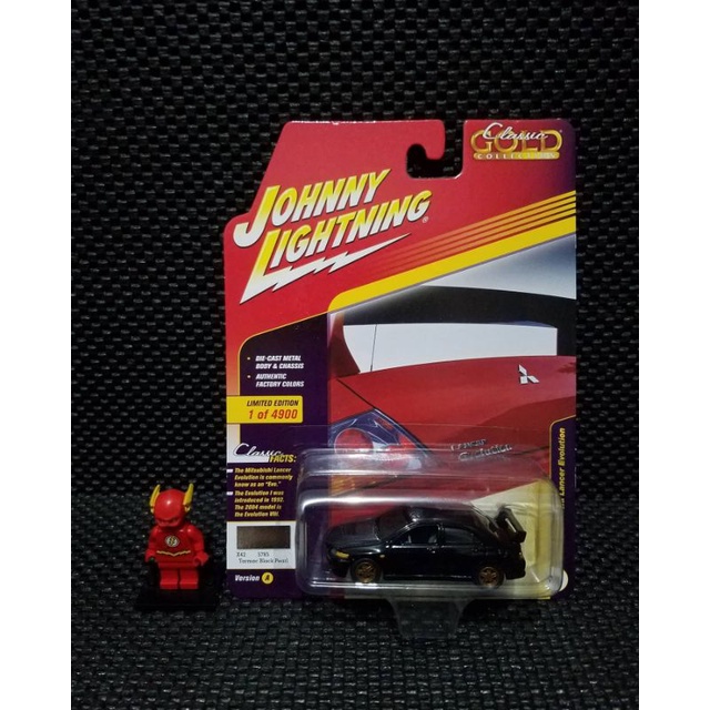 Jual Johnny Lightning 2004 Mitsubishi Lancer Evolution Tarmac Black ...