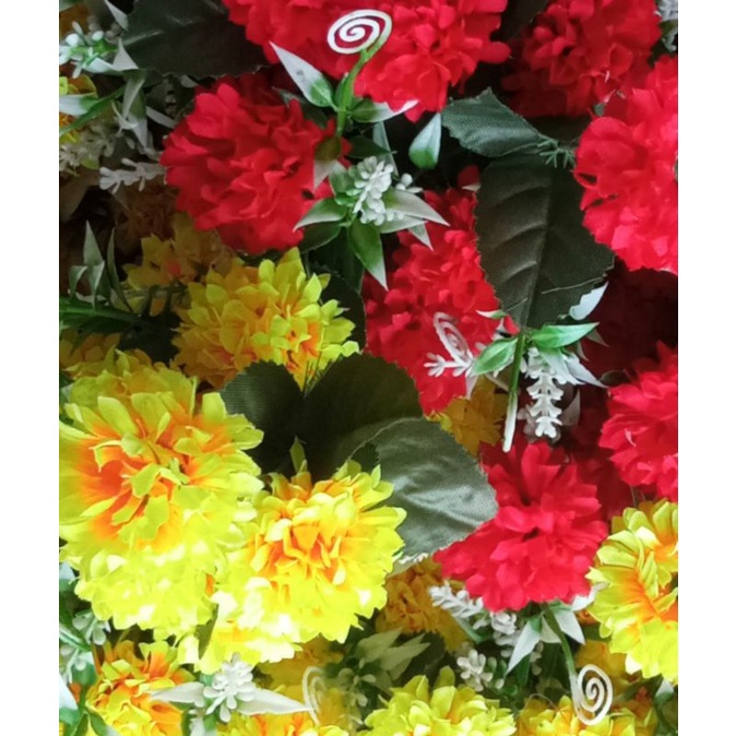 Jual bunga hydrangea 1 tangkai 5 kuntum merah kuning | Shopee Indonesia