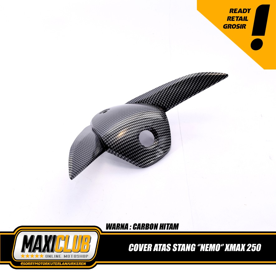 Jual variasi x max cover tutup stang atas stang xmax black carbon ...