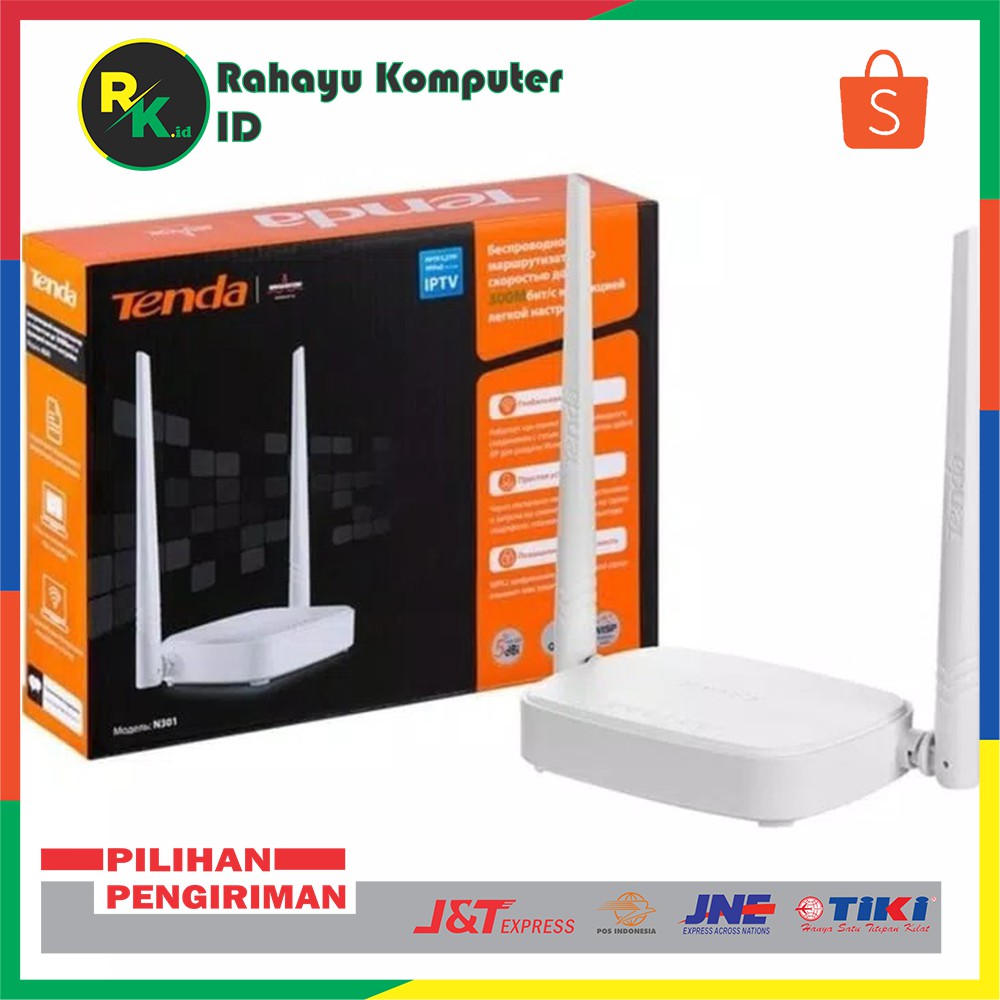 Jual Wireless N300 Tenda N301 (Router, Access Point, Extender, Repeater ...