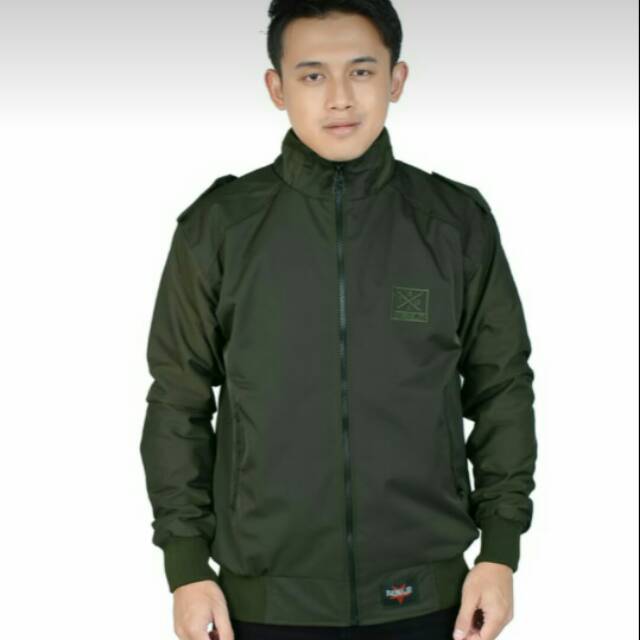 Jual JAKET TASLAN TEBAL WATERPROOF GREEN REBEL ID | Shopee Indonesia