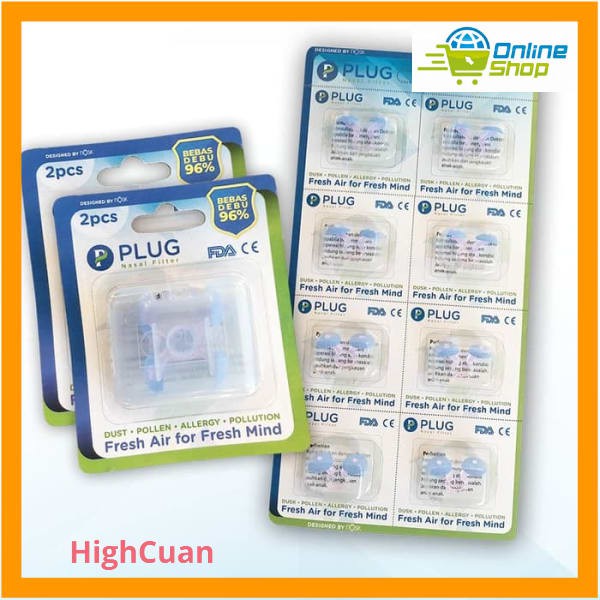 Jual PLUG Nasal Filter Mix H 3 pack (Isi: 2x2pcs 1x8pcs) | Shopee Indonesia