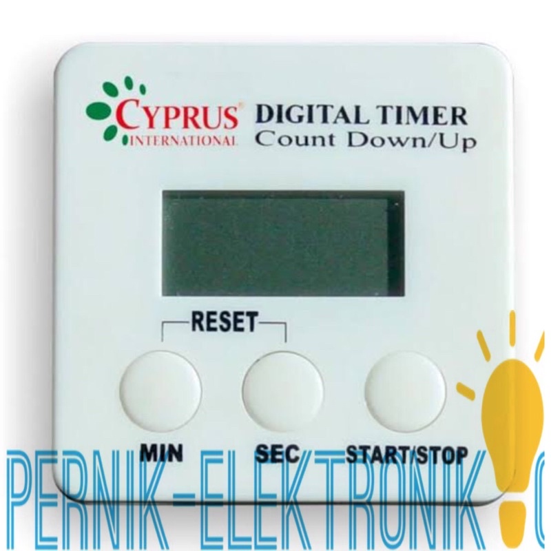 Jual CYPRUZ LCD Digital Timer Count Down/Up - Putih | Shopee Indonesia