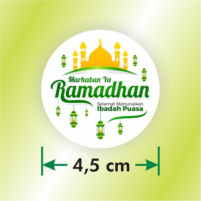 Jual Sticker Label Marhaban ya Ramadhan Stiker Selamat Menunaikan ...