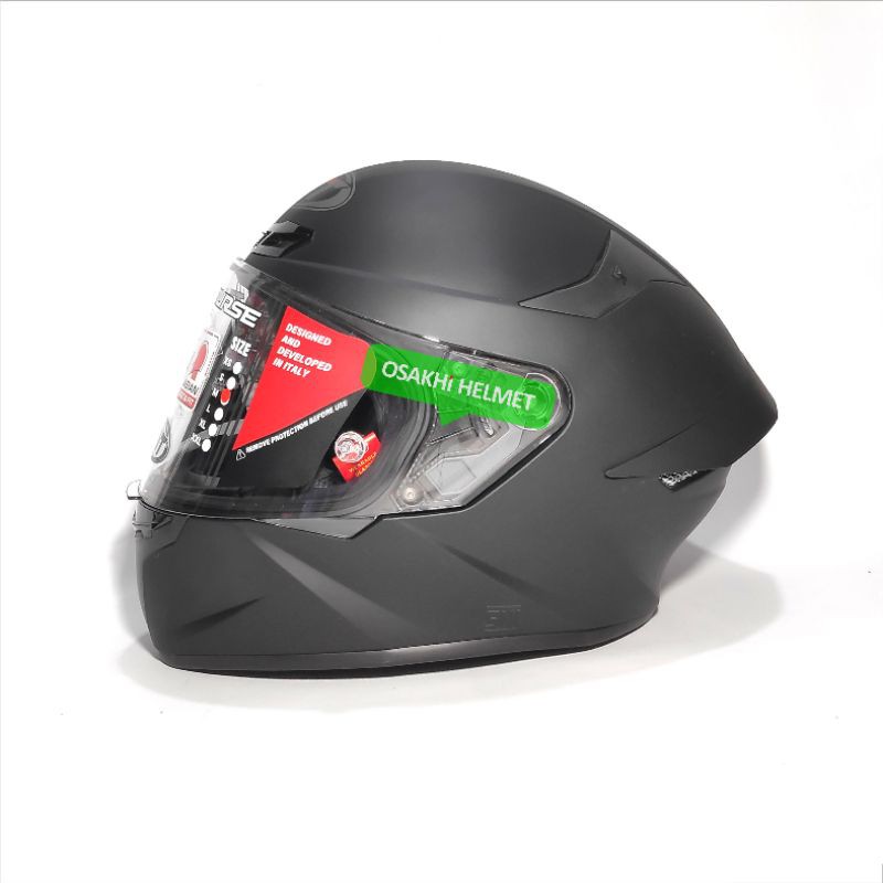 Jual Helm Full Face Ringan KYT TT Course Plain Matt Hitam Doff - Black ...
