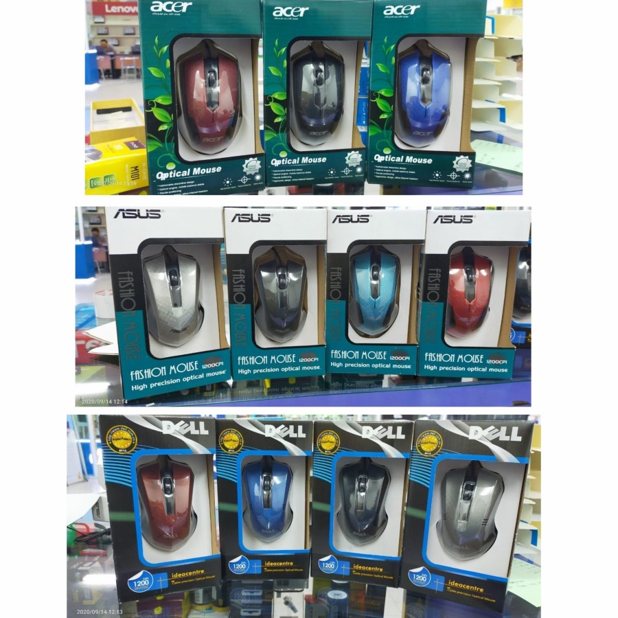 Jual MOUSE USB BRANDED (ASUS, DELL, ACER) | Shopee Indonesia