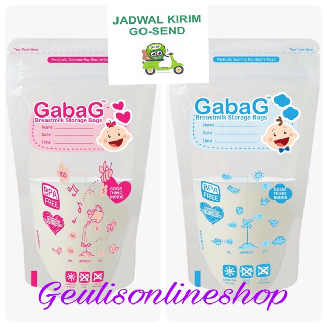 Jual Gabag Kantong Asi 100ml Biru dan Pink | Shopee Indonesia