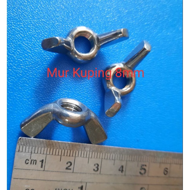Jual Mur Kuping /Mur Kupu-kupu 8mm Stainless | Shopee Indonesia