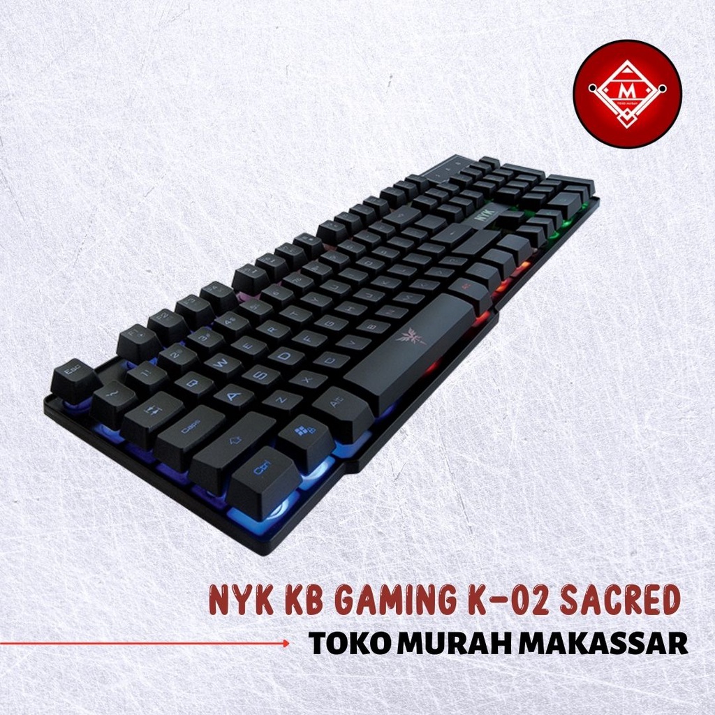 Jual KEYBOARD GAMING NYK K-02 SACRED / KEYBOARD NYK SACRED USB / KBG02 ...