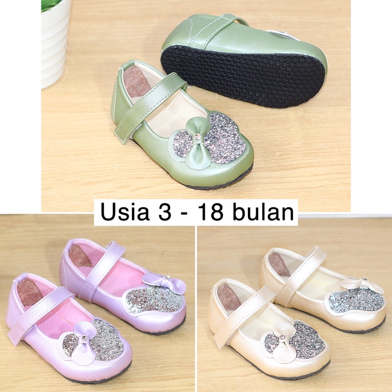 Jual SEPATU ANAK BAYI PEREMPUAN TERBARU PREWALKER SHOES KEKINIAN USIA 0 ...