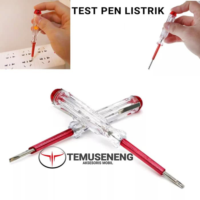 Jual Test Pen Alat Test Listrik Rumah Obeng Nyala Lampu Testpen Tespen ...