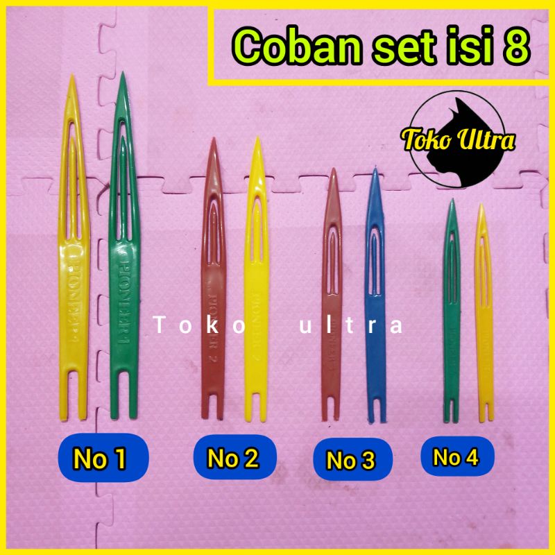 Jual COBAN NO 1 2 3 4 (ISI 8) / CUBAN / ALAT RAJUT JARING / JARUM ...
