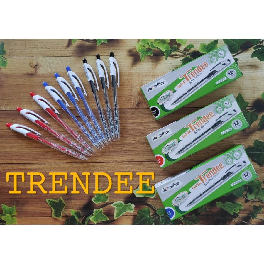 Jual Pulpen / Bolpoint / Pen FLEXOFFICE Trendee - ATK | Shopee Indonesia