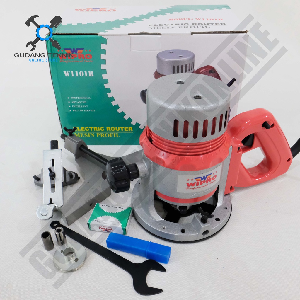 Jual Mesin Profil Wipro W1101B / Mesin Router Wipro W1101B Wood Trimmer ...