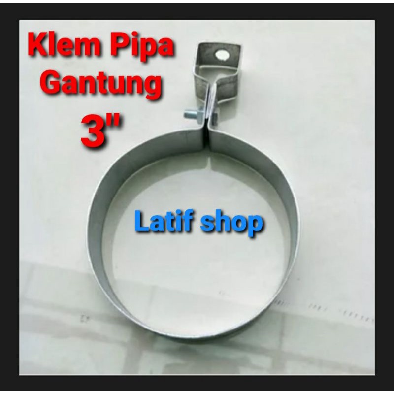 Jual Klem pipa Gantung 3 inci / klem besi gantung /klem gantung ...