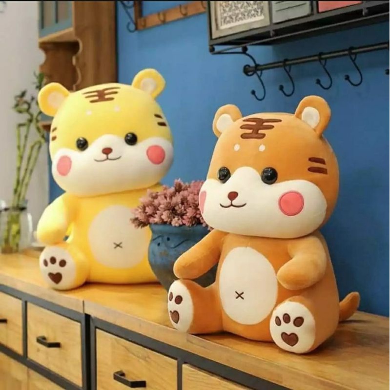 Jual Boneka HARIMAU Plush Toys Halus Lembut Hadiah ulang tahun | Shopee ...