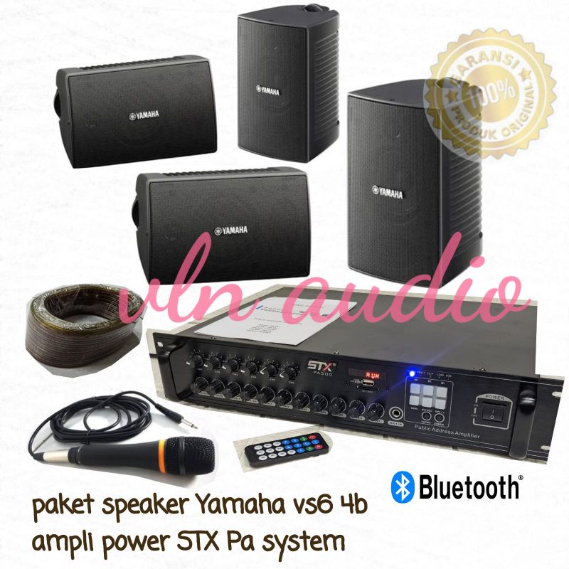 Jual Paket soundsystem ampli STX PA + speaker YAMAHA VS6 4BH ORIGINAL | Shopee Indonesia