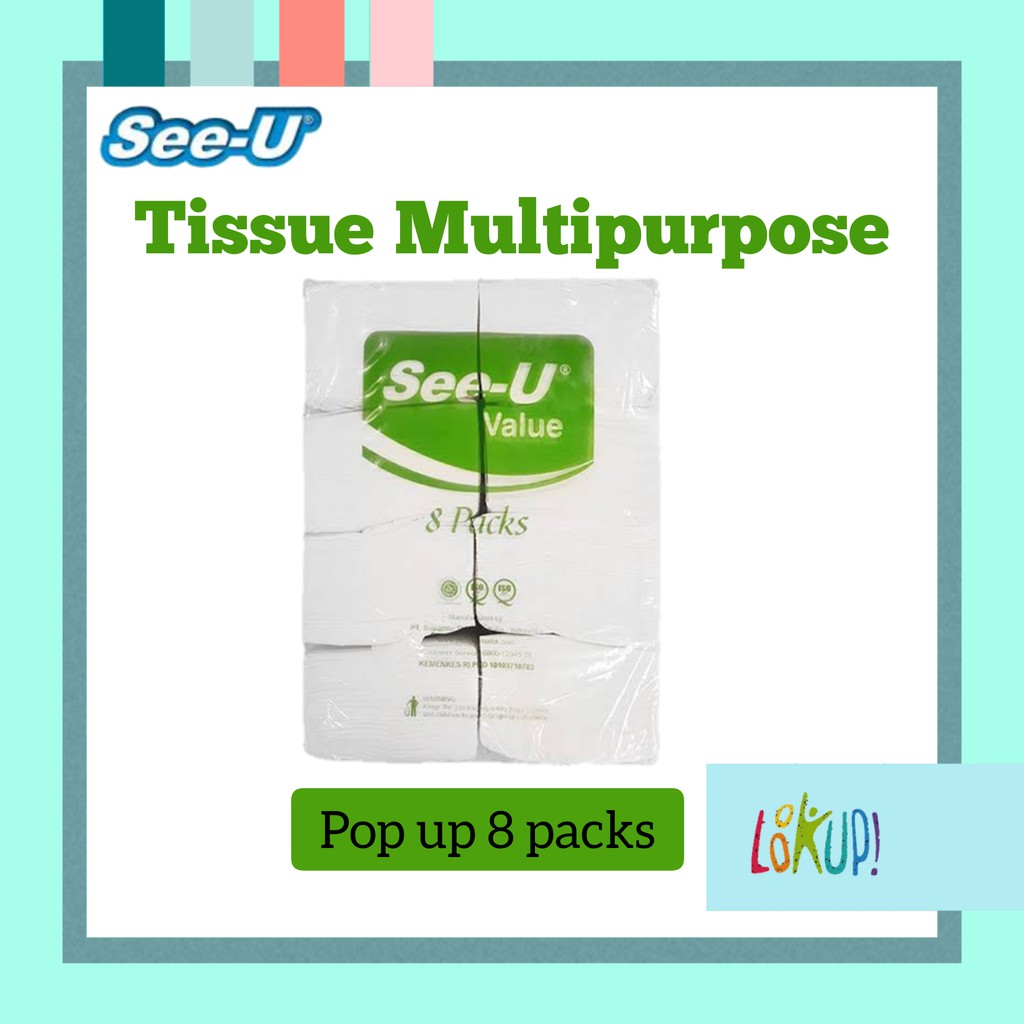 Jual Tissue See-U Kotak / Tissue POP-UP Green Value Multipurpose/ TISU ...