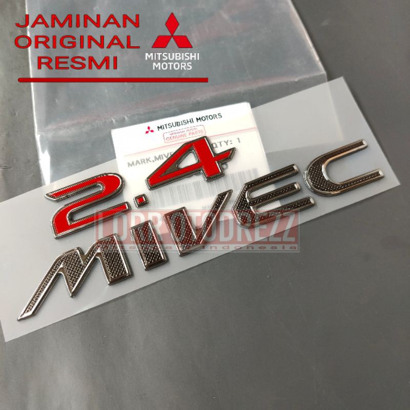 Jual Emblem logo sticker 2.4 MIVEC untuk Grandis 2005-2012 Original ...