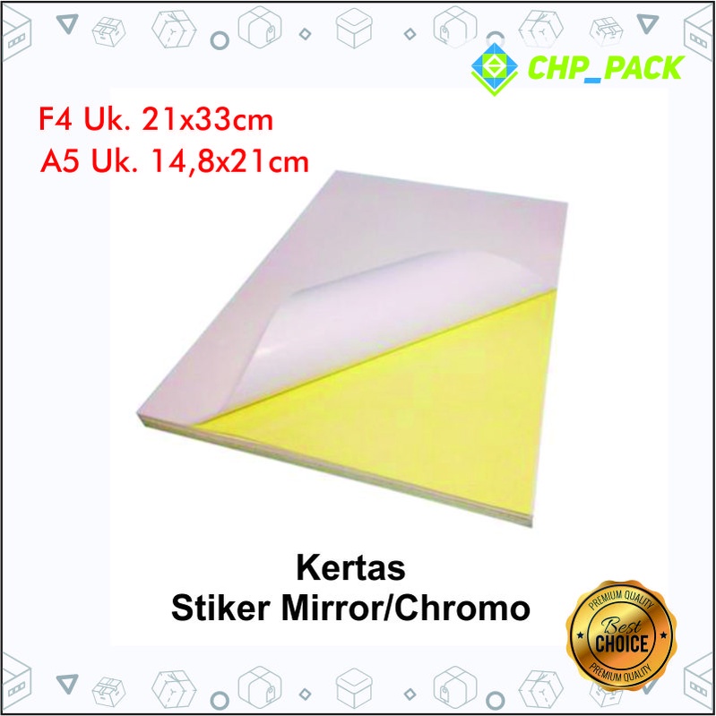 Jual PROMO!!! Kertas Stiker F4 (21x33cm) / Kertas Sticker F4 / Kertas ...