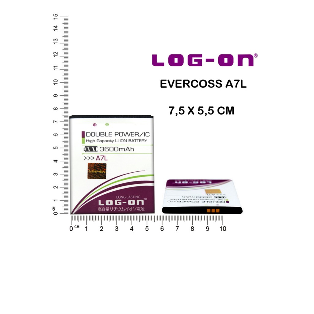 Jual Baterai Double Power Log On EVERCROSS A7L ( 3600 Mah ) | Shopee Indonesia