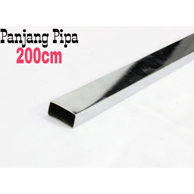Jual Pipa Kotak Stainless 2 meter Display | Shopee Indonesia