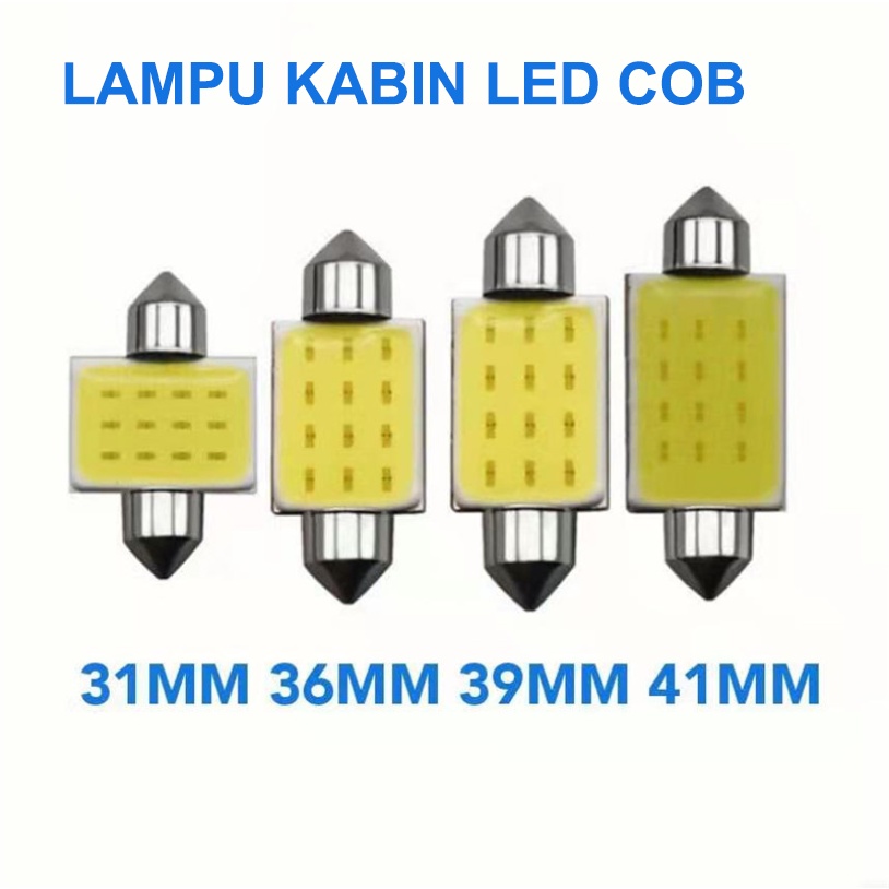 Jual Lampu LED Kabin Mobil Cabin Plafon Festoon COB Plasma 31mm 36mm ...