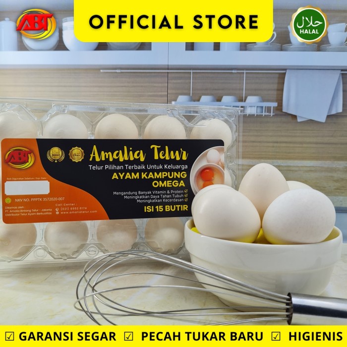 Jual ABT - Telur Ayam Kampung TRIYAS OMEGA Amalia PREMIUM Garansi Segar ...
