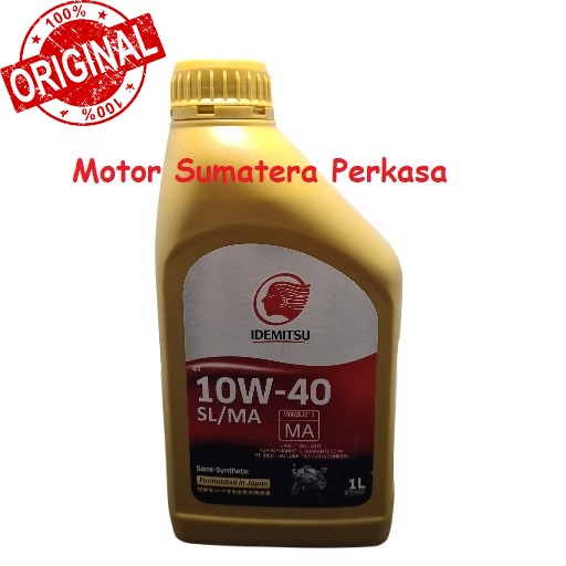 Jual OLI IDEMITSU 10W-40 SL/MA 1000ML (Kuning kemasan lama, putih kemasan baru) | Shopee Indonesia