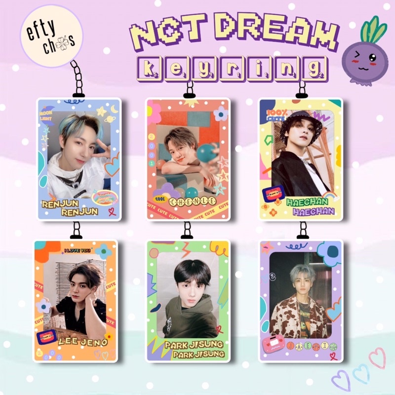 Jual NCT Dream Keyring Keychain Insert Clear Acrylic Double Sided ...