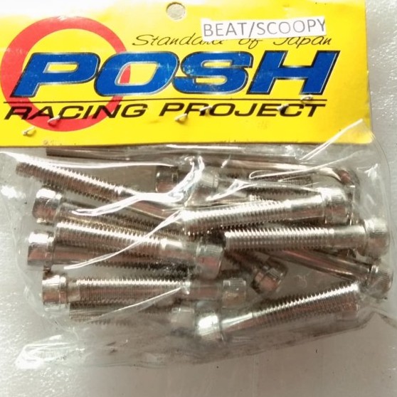 Jual Baut blok / Blok mesin beat/scoopy chrom posh | Shopee Indonesia