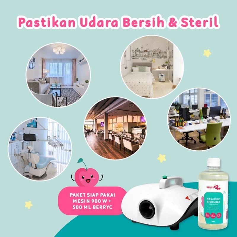 Jual Berry C Fogger Smoke Machine Fogging Disinfectant +Fogging Water ...