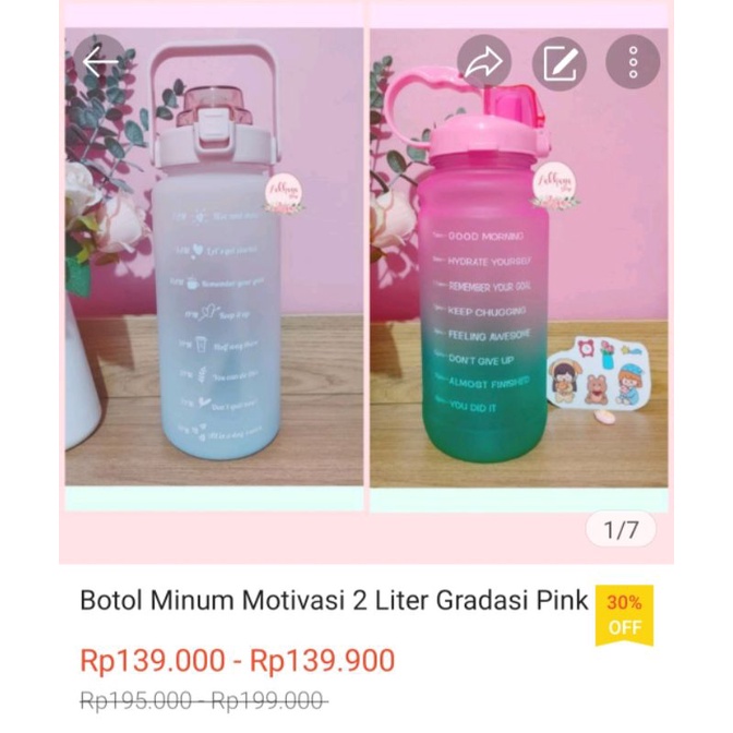 Jual Botol Motivasi 2 Liter Pesanan Khusus | Shopee Indonesia
