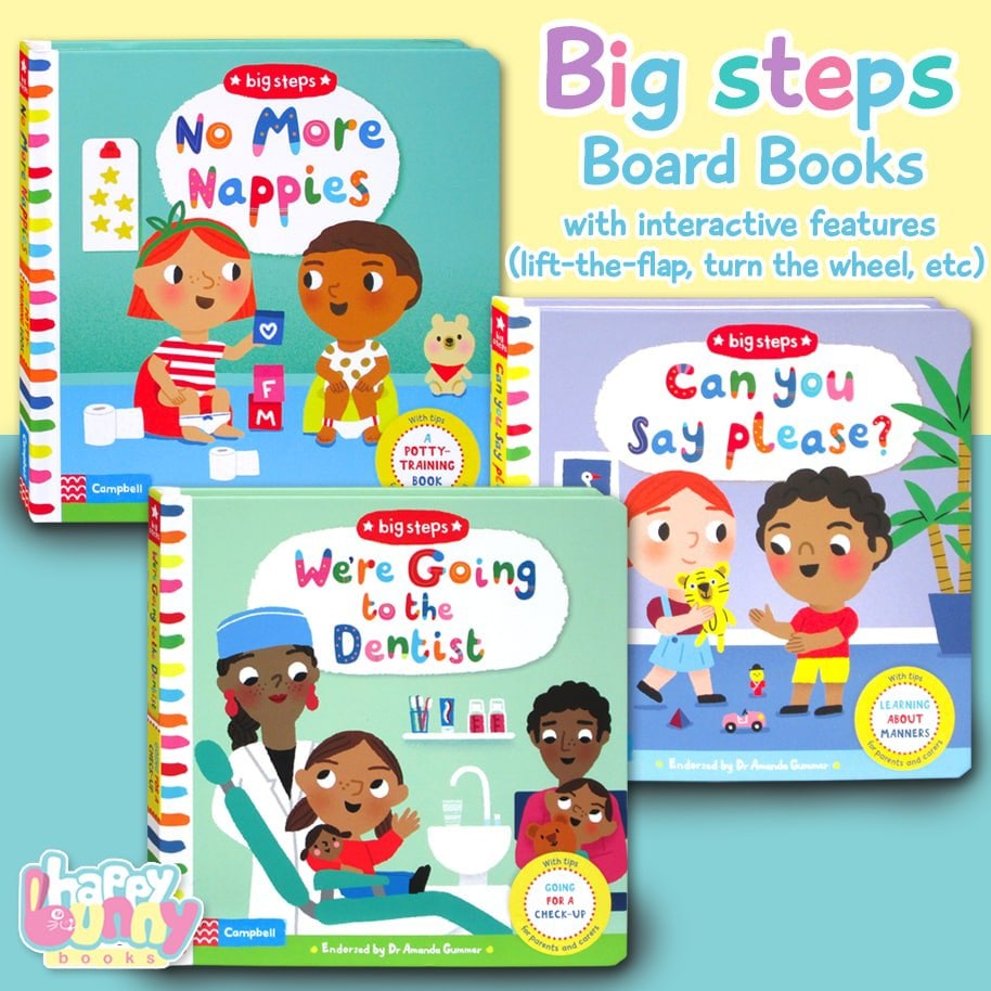 Jual [Campbell] Big Steps Board Book with Interactive Features (Lift ...