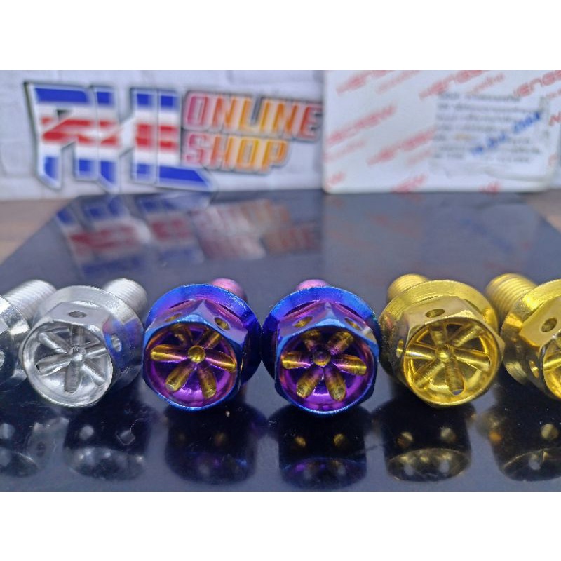 Jual baut probolt breket kaliper belakang ke arm pcx 150/160 ADV 150 stainless original heng ...