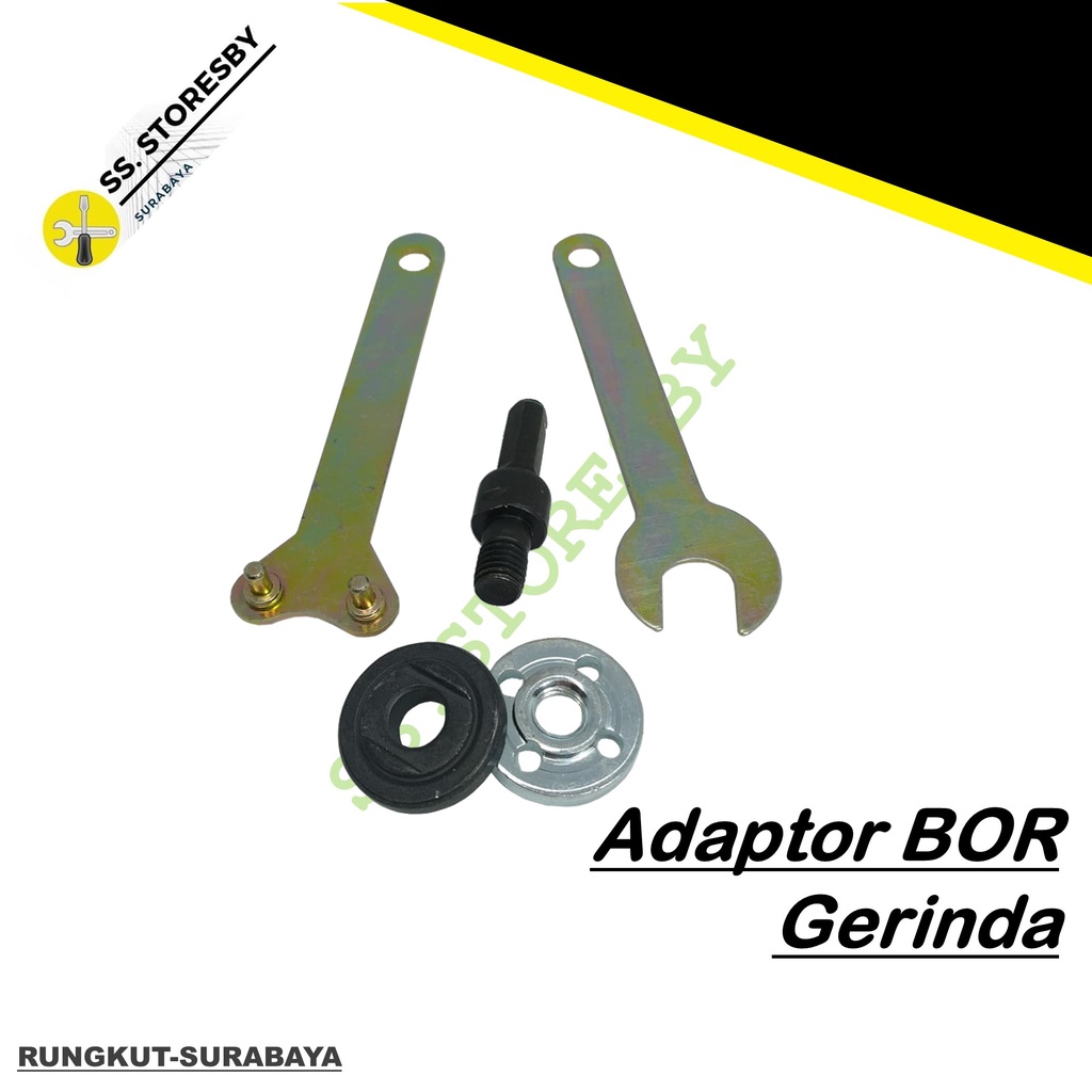 Jual SET ADAPTOR BOR JADI GERINDA KONEKTOR KONVERTER BOR MATA GURINDA ...
