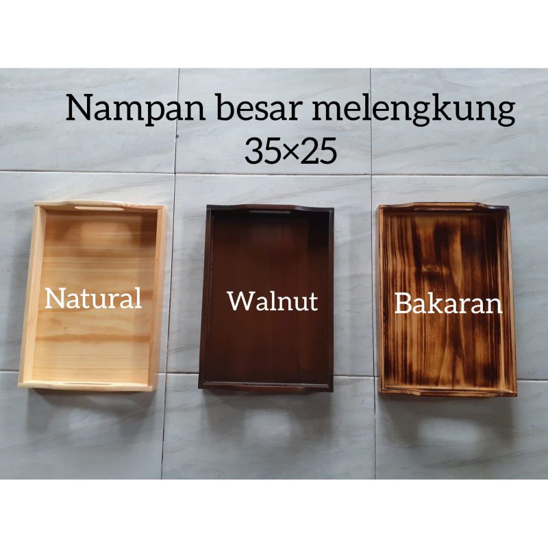 Jual Baki Kayu Pinus/ Nampan Kayu/Tray kayu/ Baki Kayu serbaguna uk ...