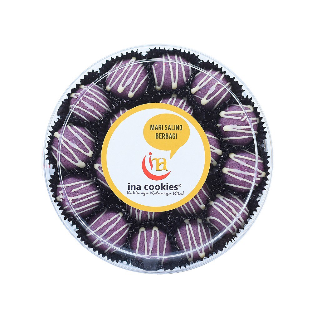 Jual Ina Cookies Toples Kue Kering Nastar Blueberry Reguler Kue Lebaran ...