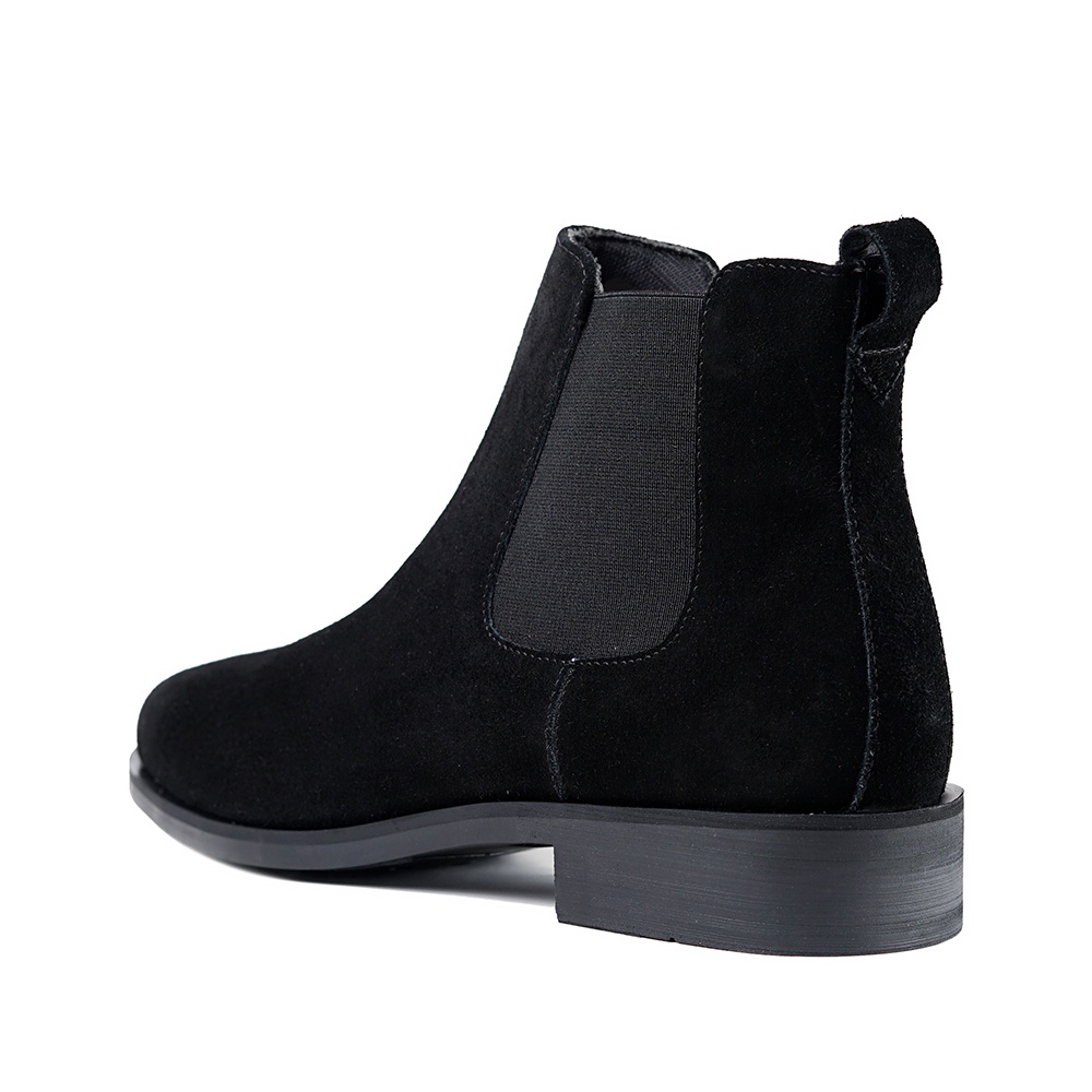 Jual Prabu - Sepatu Kulit Chelsea Boots Pria Ashtabrata 2.0 Suede Black ...