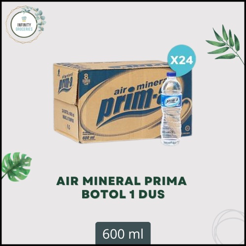 Jual AIR MINERAL PRIMA 600 ML BOTOL 1 DUS MURAH !! | Shopee Indonesia