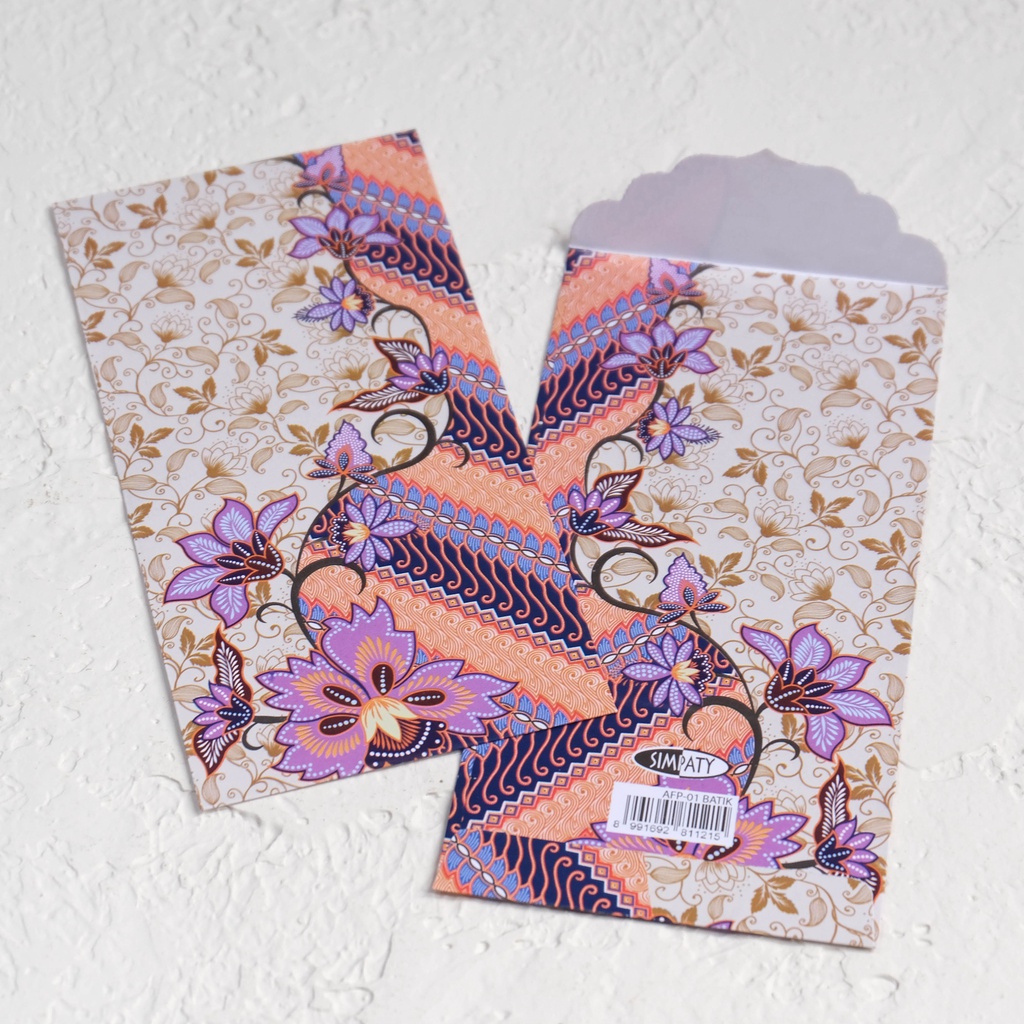 Jual Angpau Angpao Batik Panjang Simpaty | Amplop Batik Formal Elegant ...