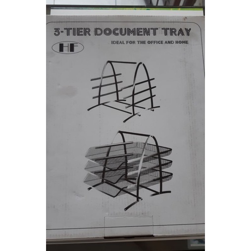Jual rak kertas 3 susun / document tray 3 tier / rak kertas / rak ...