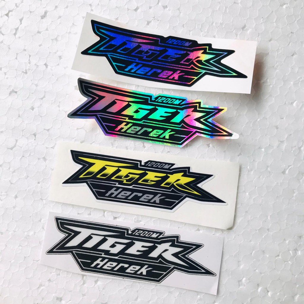 Jual Sticker Tiger Herek Laminasi Glossy | Shopee Indonesia