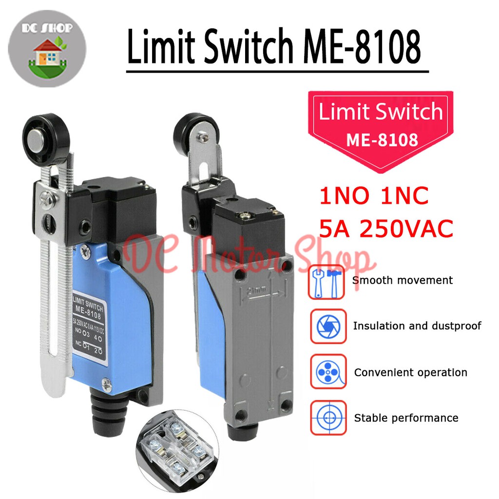 Jual Limit Switch Momentary Roller Switch 5A 250V 1NO 1NC TZ-8108/ME-8108 | Shopee Indonesia