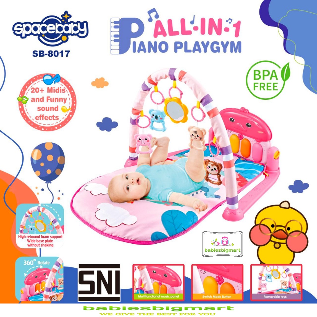Jual Playgym Spacebaby SB 8013 8017 Rightstart 37443 Double Side Piano ...
