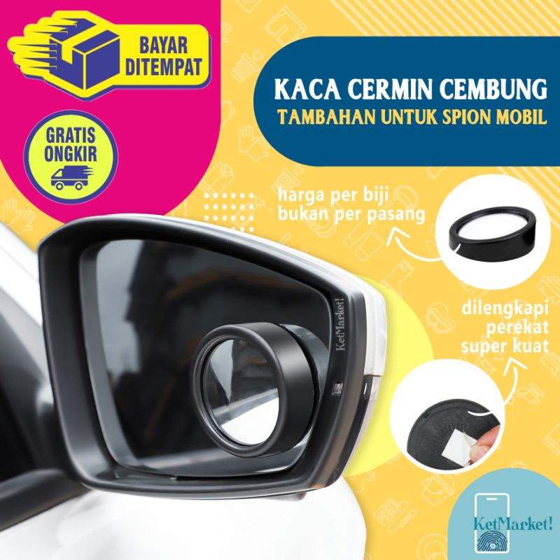 Jual CAR REARVIEW BLIND SPOT MIRROR - Kaca Cermin Cembung Tebal ...