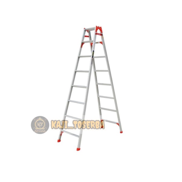 Jual Krisbow Tangga Lipat Aluminium 7 Step 2 In 1 | Shopee Indonesia