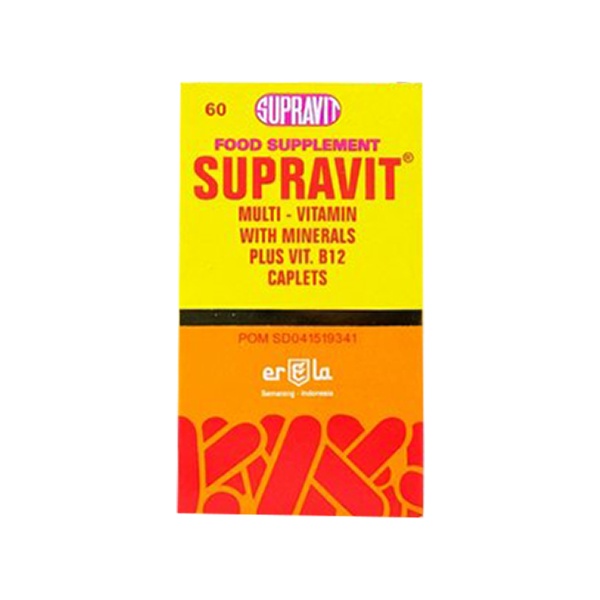 Jual SUPRAVIT ISI 60 KAPSUL - MULTIVITAMIN | Shopee Indonesia