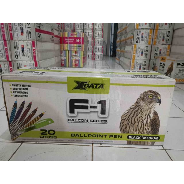 Jual PEN / PULPEN / BOLPOIN LILIN / ULIR F1 XDATA / FALCON / SEMI GEL ( PER KARTON ) | Shopee ...